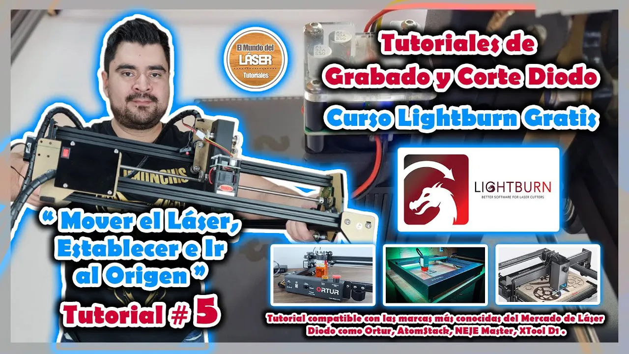 Como Mover El Laser De Diodo Establecer E Ir A Origenes En Lightburn